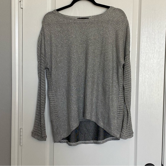 Generation Love | Tops | Generation Love Long Sleeve Mesh Top Silver ...